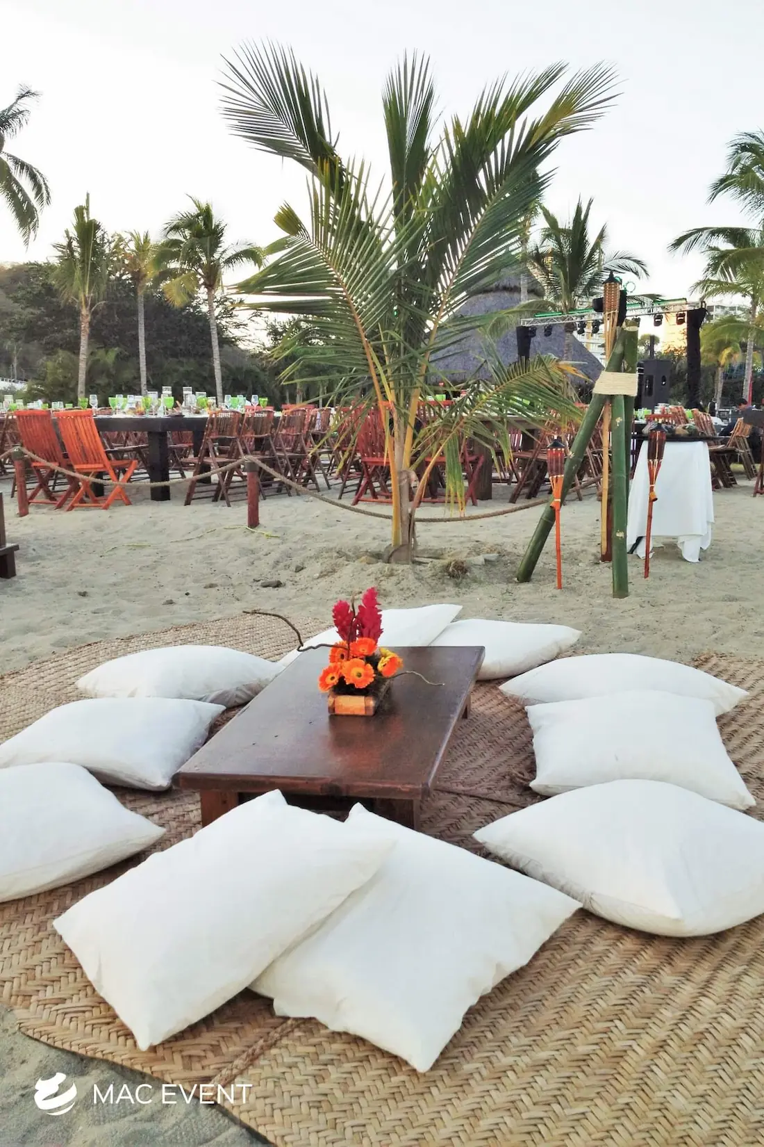 Picnic Lounge for Weddings & Events in Holbox